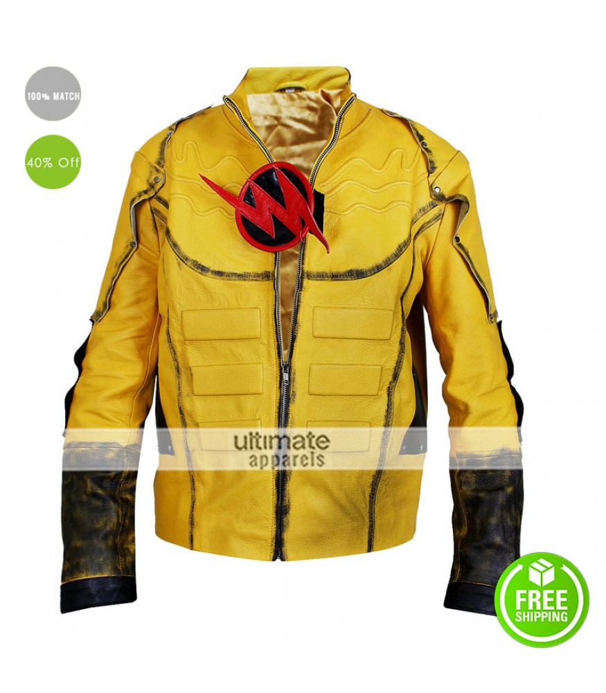 The Reverse Flash Lightning Yellow Jacket Costume