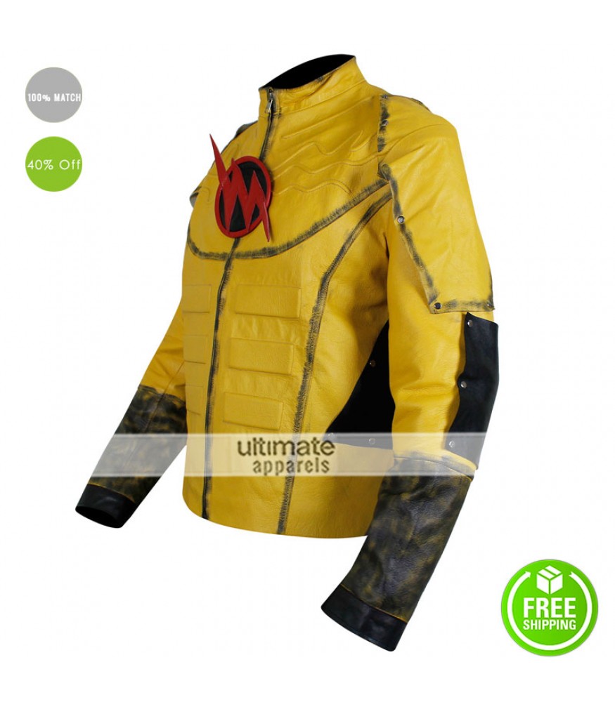 The Reverse Flash Lightning Yellow Jacket Costume