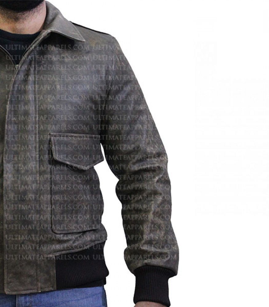 A-team Howling Mad Murdock Distressed Jacket