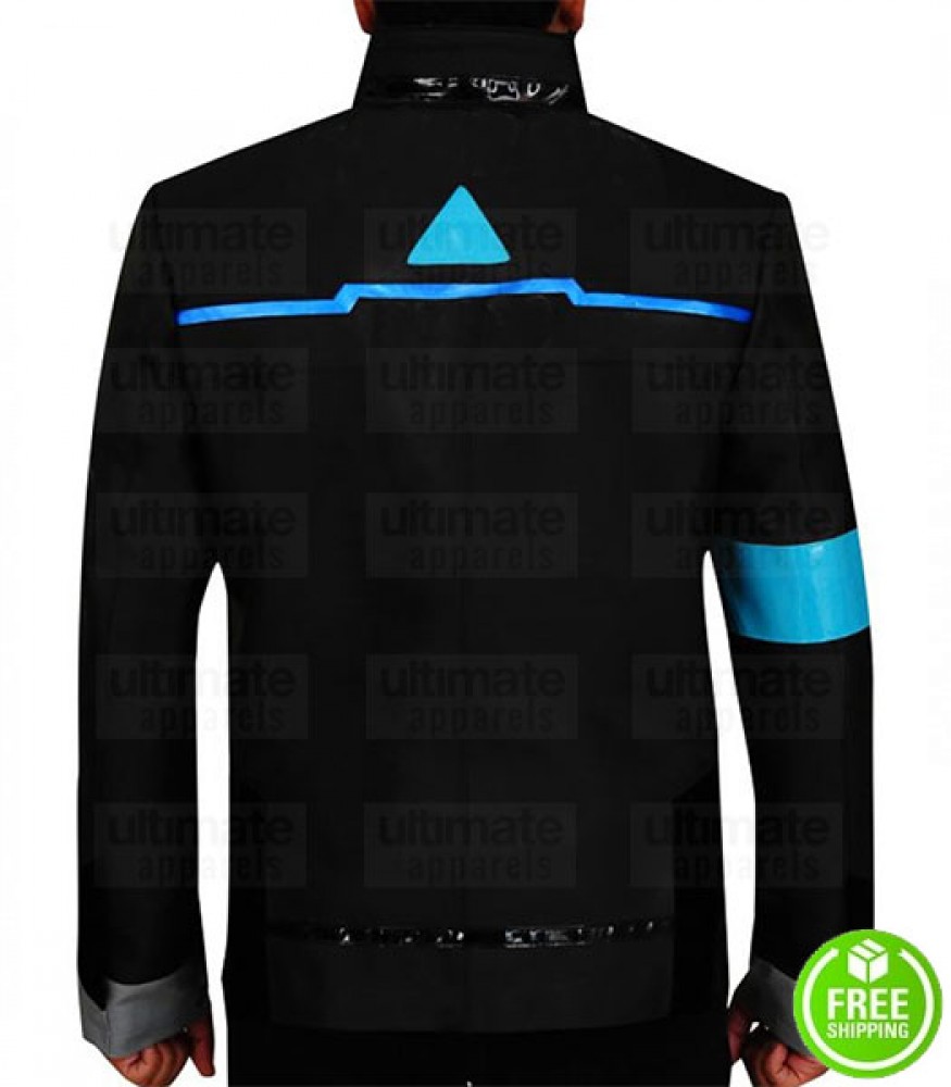 Detroit Become Human Android Rk800 Connor Leather Costume Jacket