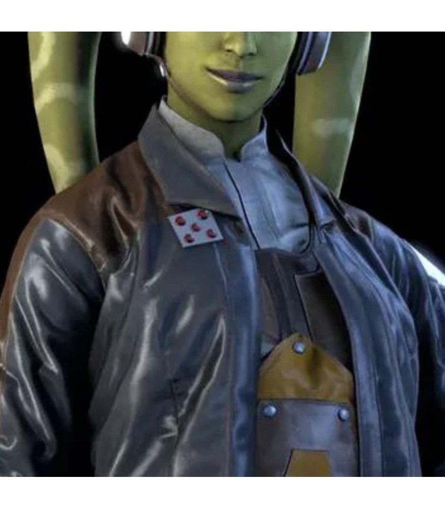 Star Wars Squadrons Hera Syndulla Brown Leather Jacket